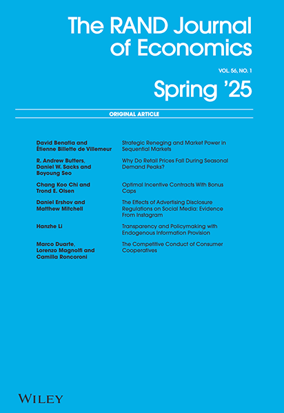 The RAND Journal of Economics